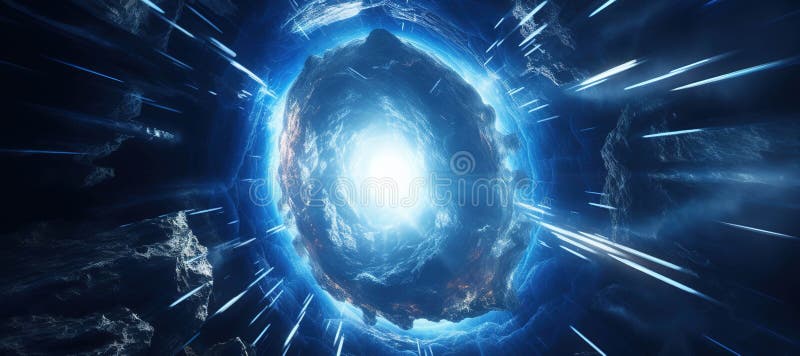 Energy Beam Blast Hole, Circle, Explosion, Space, Galaxy Stock ...
