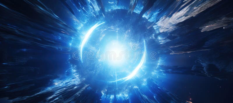 Energy Beam Blast Hole, Circle, Explosion, Space, Galaxy Stock ...
