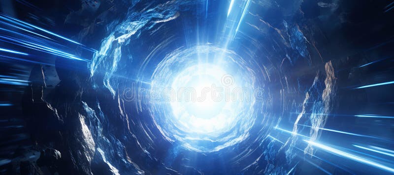 Energy Beam Blast Hole, Circle, Explosion, Space, Galaxy Stock ...