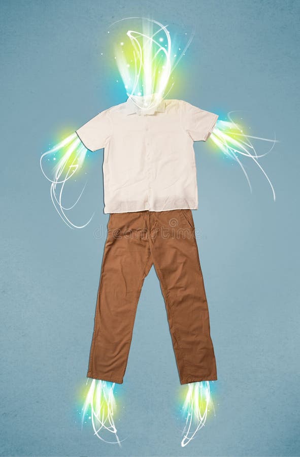 Energy Beam in Casual Clothes Concept Stock Photo - Image of excited ...