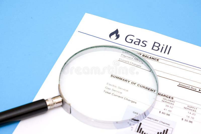 Energy Bill Paper Forms on the Table Closeup Stock Photo - Image of ...