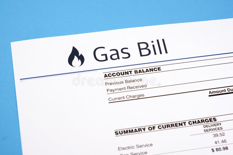Energy Bill Paper Forms on the Table Closeup Stock Image - Image of ...