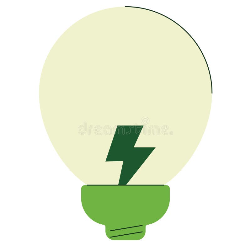Energy bulb icon stock illustration. Illustration of technology - 358648879