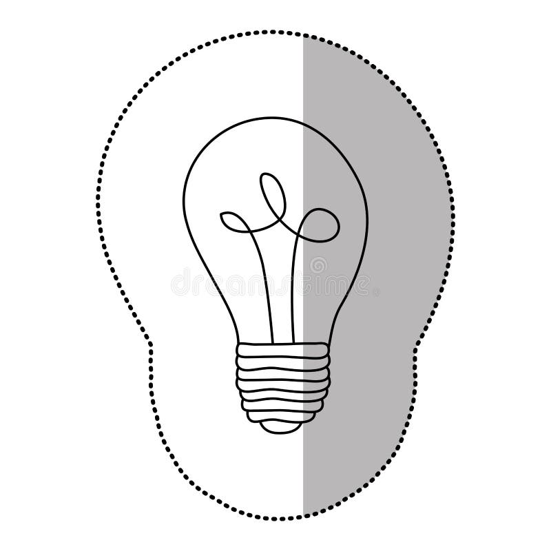 Energy bulb power icon stock illustration. Illustration of halogen ...
