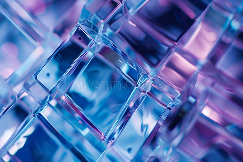 Energy Cells Macro Perspective: Translucent Geometric Patterns Stock ...