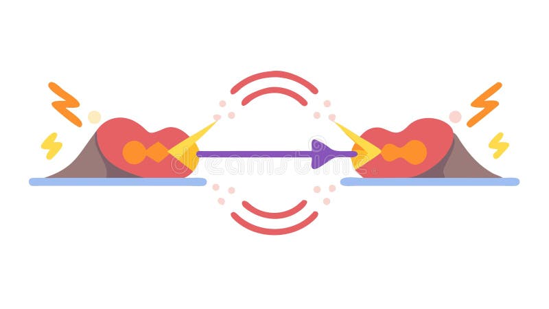 Energy Clash, Opposing Forces, and Powerful Confrontation, Vector ...