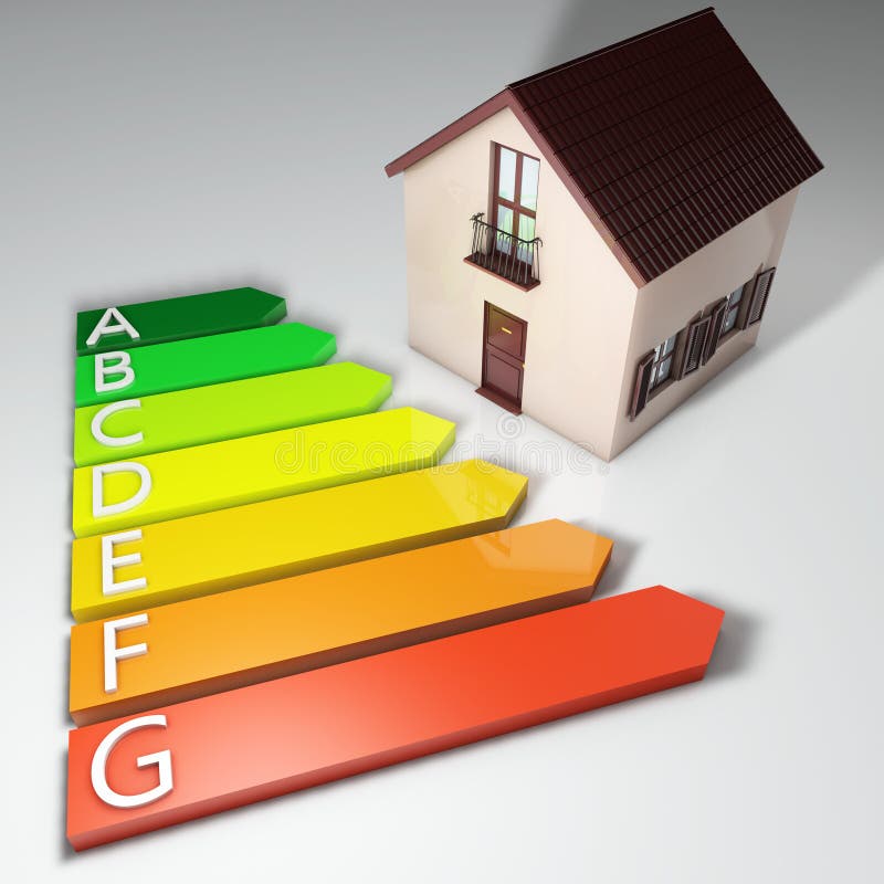 Energy class Home stock illustration. Illustration of house - 97670421