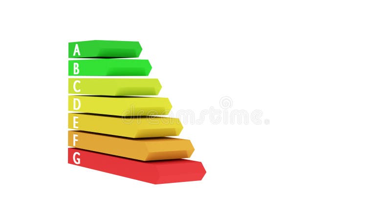 Energy class rating system stock illustration. Illustration of ...
