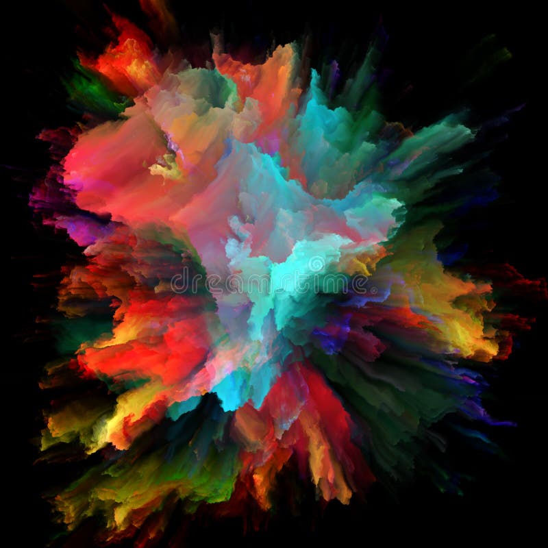Energy of Color Division stock illustration. Illustration of design ...