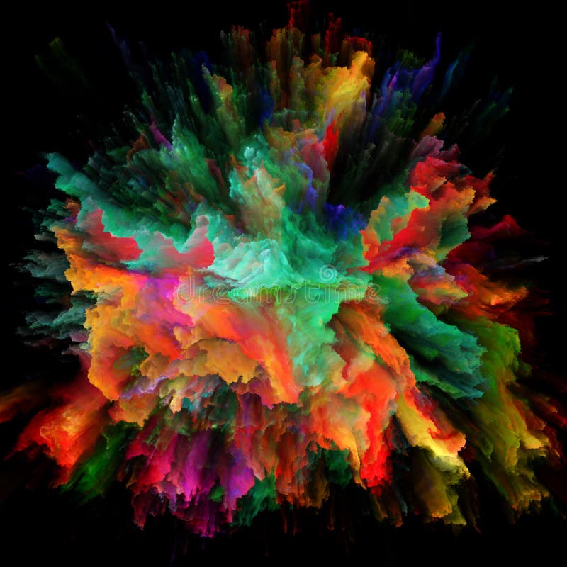 Energy of Color Division stock illustration. Illustration of element ...