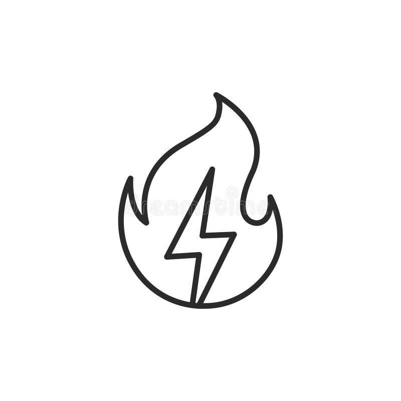 Energy Combustion Icon stock vector. Illustration of protection - 316925539