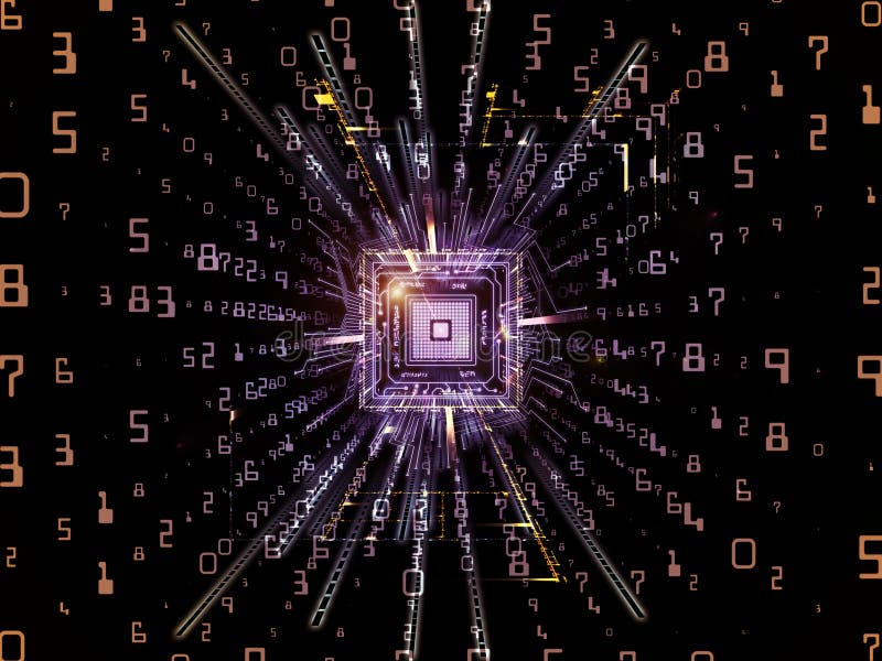 Energy of Computer stock illustration. Illustration of cyberspace ...