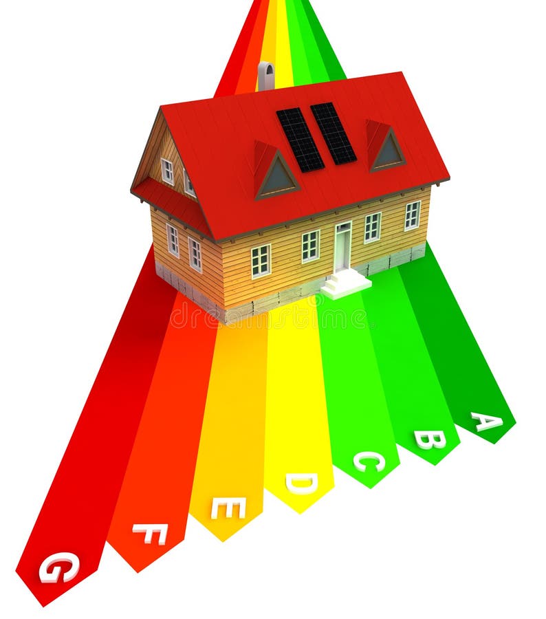 Energy Class Rating Energy Concept New Building Stock Illustrations ...