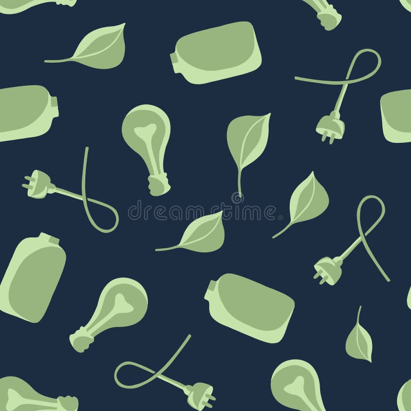 Energy Conservation Pattern. Stock Vector - Illustration of ecology ...