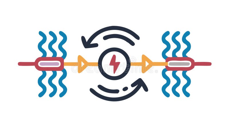 Energy Conversion Process, Symbolizing Transformation, Vector Design ...