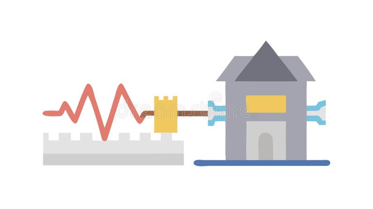 Energy Conversion System. Powering Essential Services. Vector Design ...