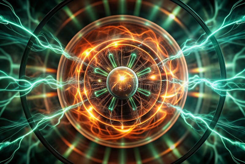 Energy Core Abstract Futuristic Power Device Stock Illustration ...
