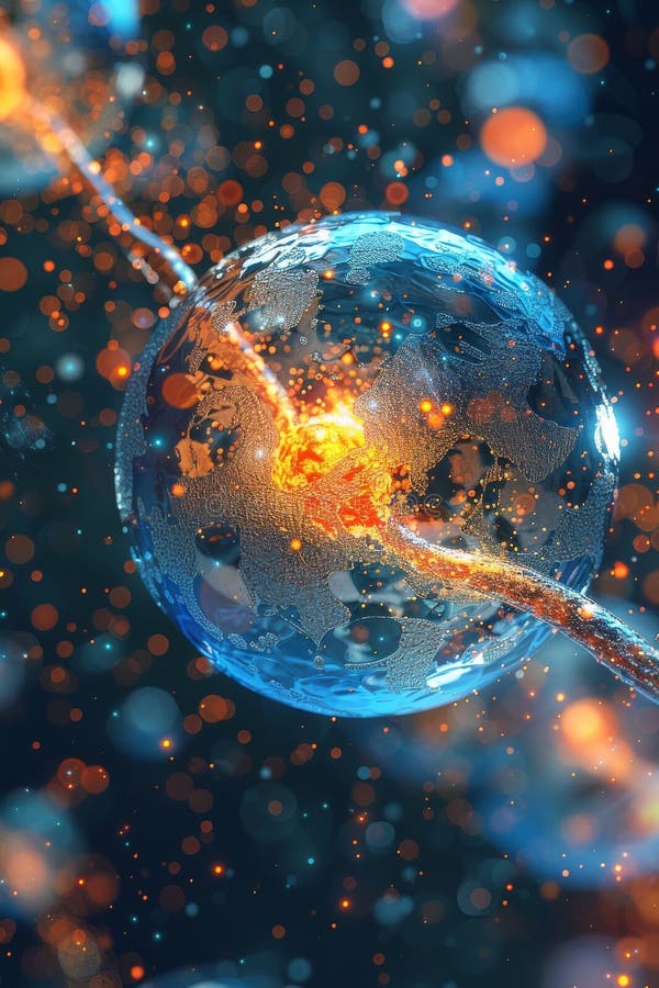 Energy Core Power Source Digital Art Technology Science Innovation ...