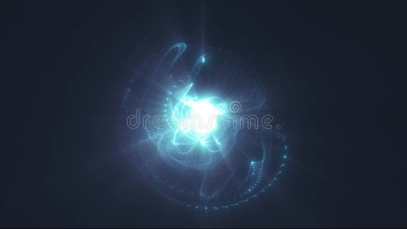 Energy Core of Waves and Abstract Lines Stock Footage - Video of sphere ...