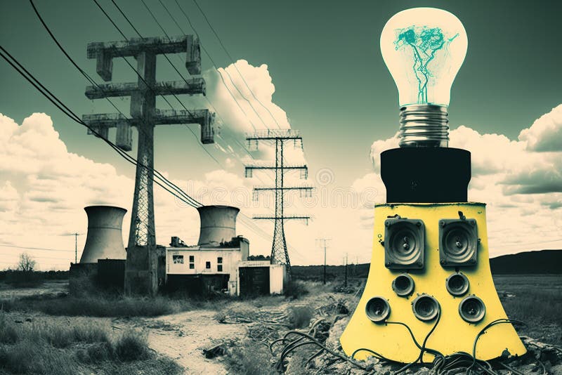 Energy Crisis Collage, Created with Generative AI Technology Stock ...