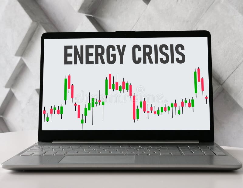 Energy Crisis is Shown Using the Text Stock Photo - Image of sanction ...