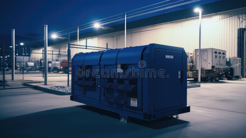 Energy Data Center Generator Stock Illustration - Illustration of ...