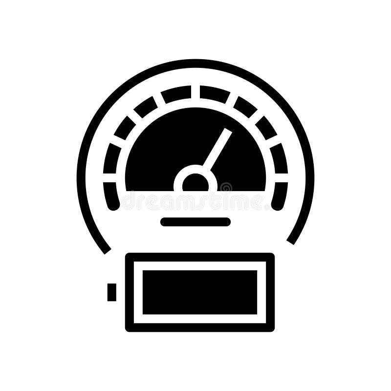 Energy Density Glyph Icon Vector Illustration Stock Vector ...