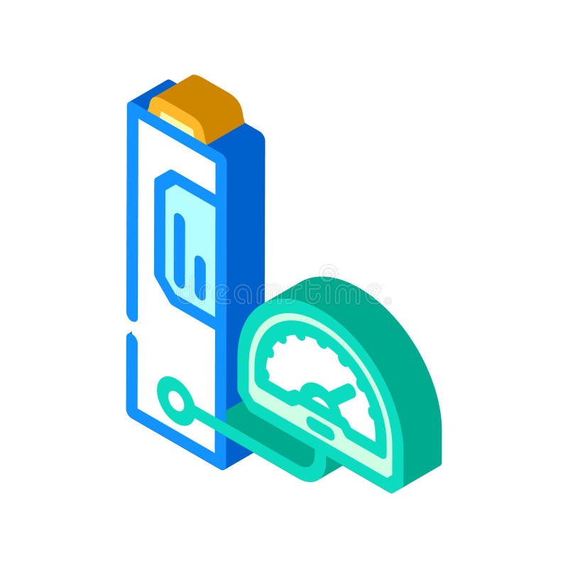 Energy Density Isometric Icon Vector Illustration Stock Vector ...