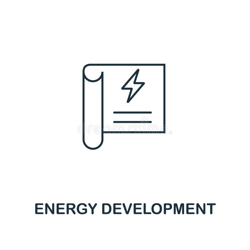 Energy Development Icon Outline Style. Premium Pictogram Design from ...