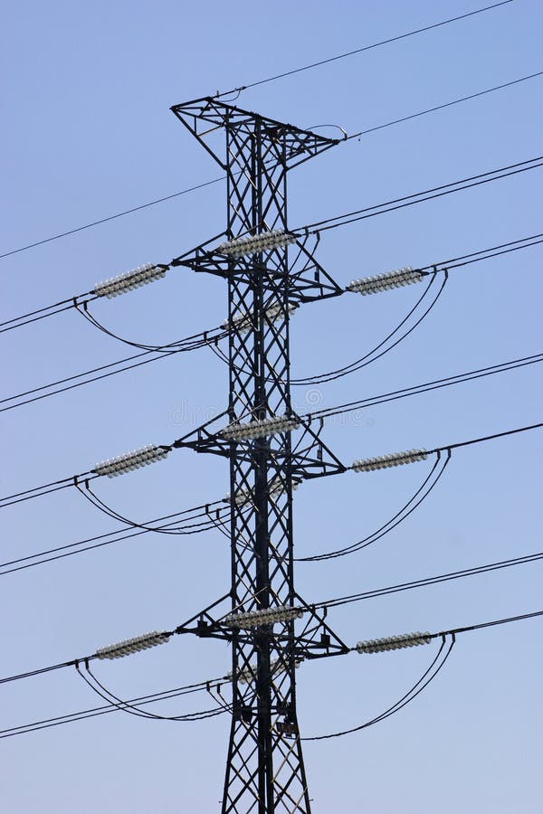 Energy distribution tower stock image. Image of posts - 23541633