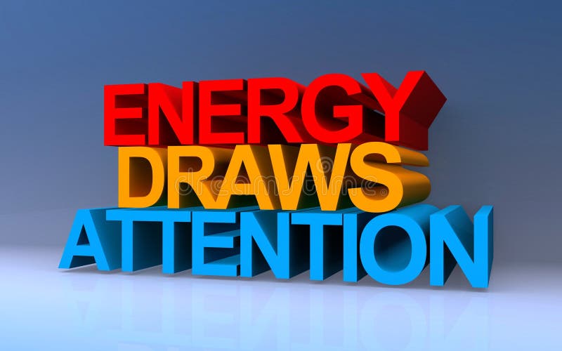 Energy Draws Attention on Blue Stock Illustration - Illustration of ... Energy Draws Attention on Blue Stock Illustration - Illustration of ...