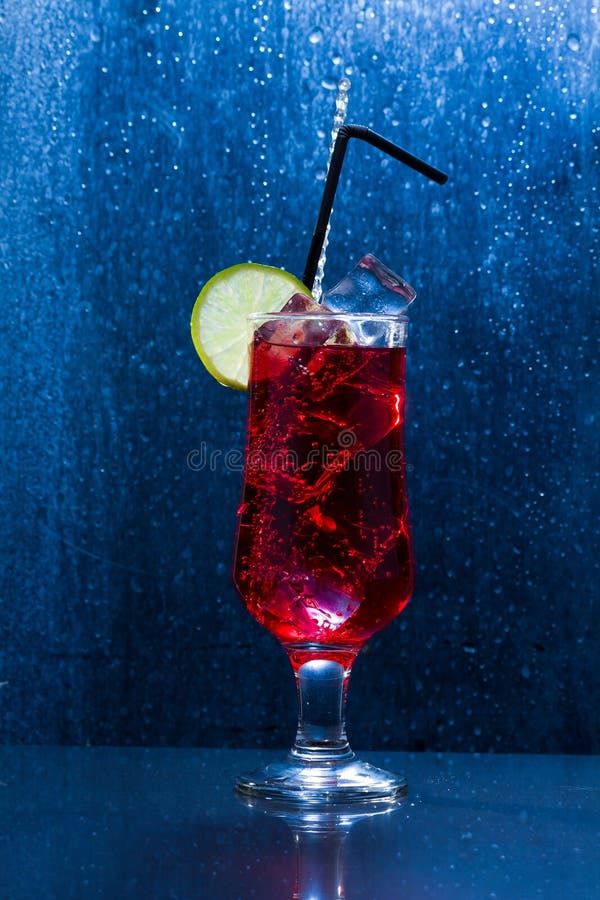 Energy Drink Cocktail with Lime Stock Image - Image of green, lime ...