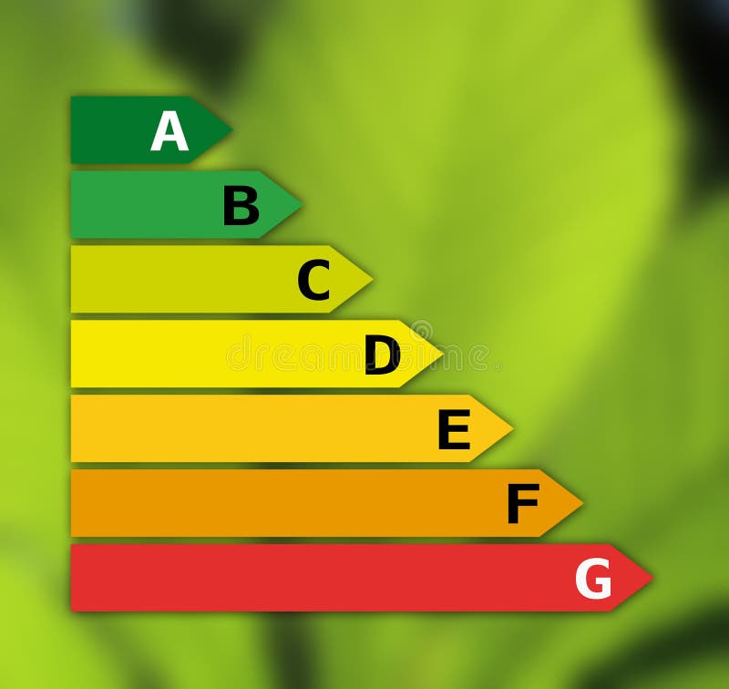Energy effectivity chart stock illustration. Illustration of abstract ...
