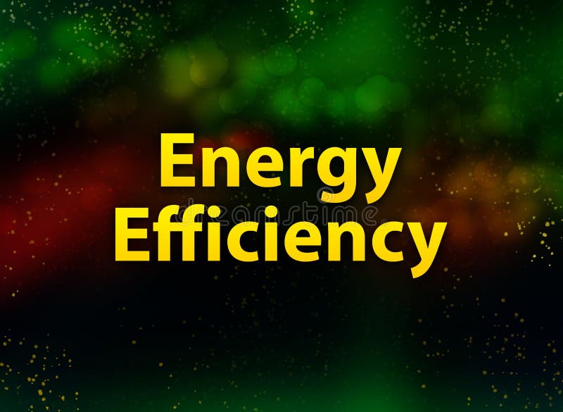 Energy Efficiency Abstract Colorful Background Bokeh Design ...