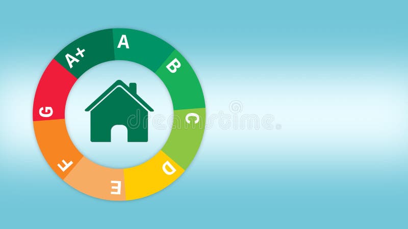 Energy efficiency chart stock illustration. Illustration of ...