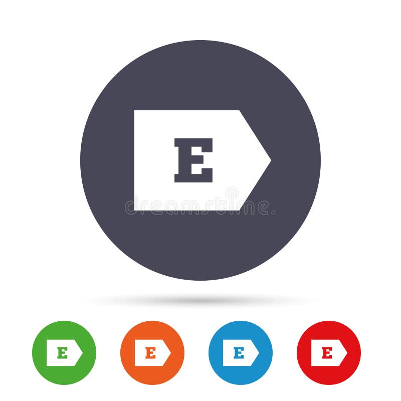 Energy Efficiency Class E. Energy Consumption. Stock Vector ...