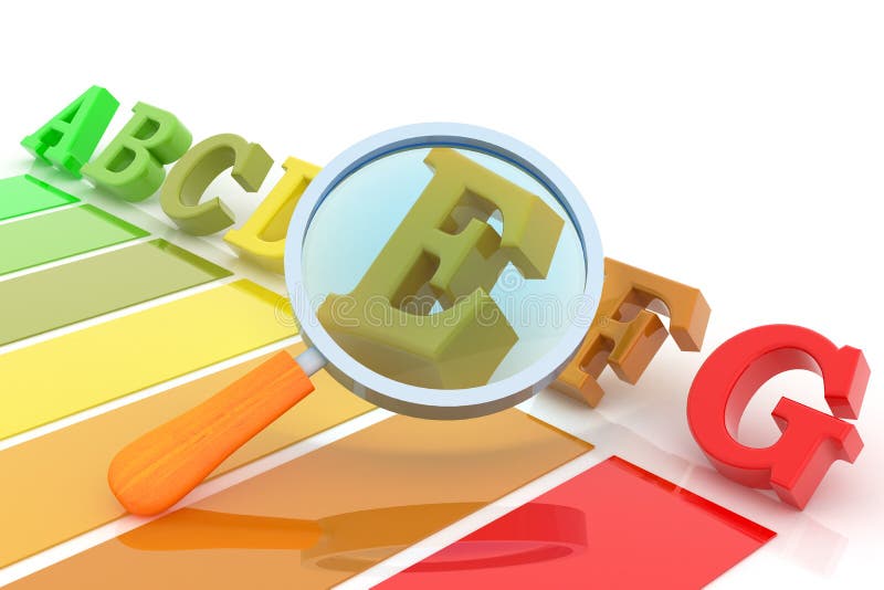 Energy Efficiency Classification Stock Illustration - Illustration of ...