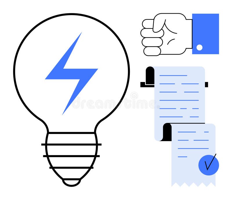 Electricity Contracts Stock Illustrations – 18 Electricity Contracts ...