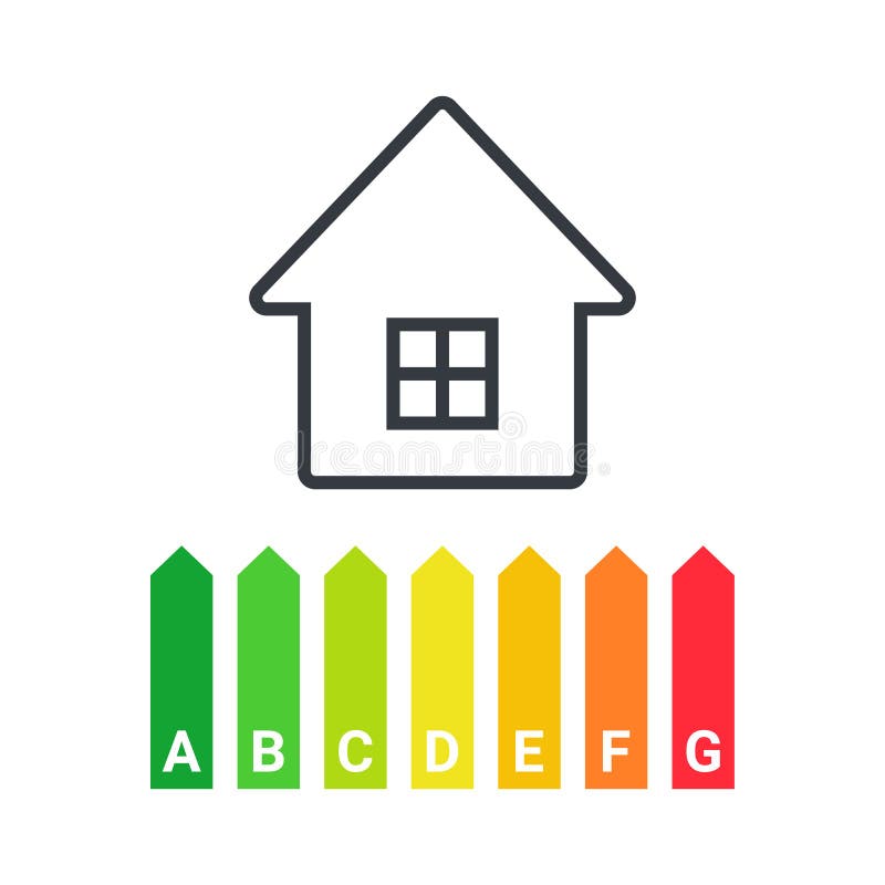 UK Energy Efficiency Badges. Energy Performance Icons. Energy Rating ...