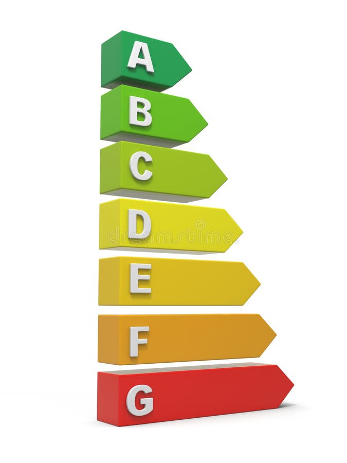 Energy efficiency graph stock illustration. Illustration of energy ...