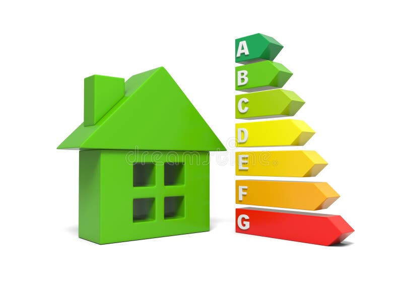 Energy efficiency graph stock illustration. Illustration of ...