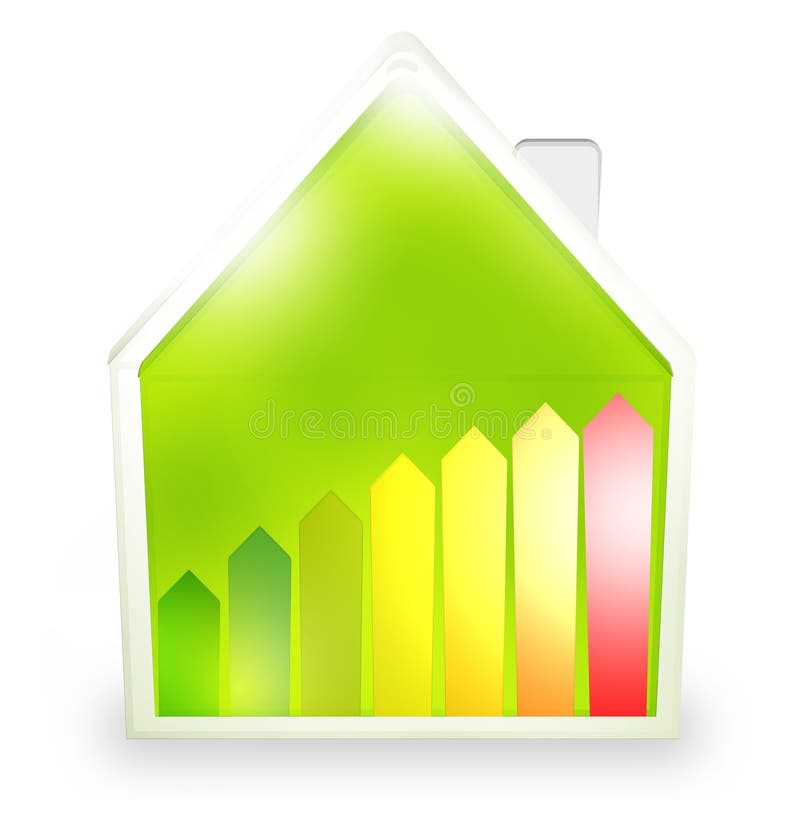 Energy efficiency house stock illustration. Illustration of effective ...
