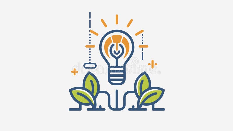 Efficient Energy Solutions: Icon for Sustainability and Power Saving ...