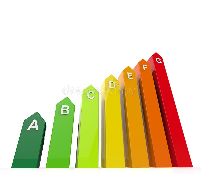 Building Energy Efficiency Classes Label Stock Vector - Illustration of ...