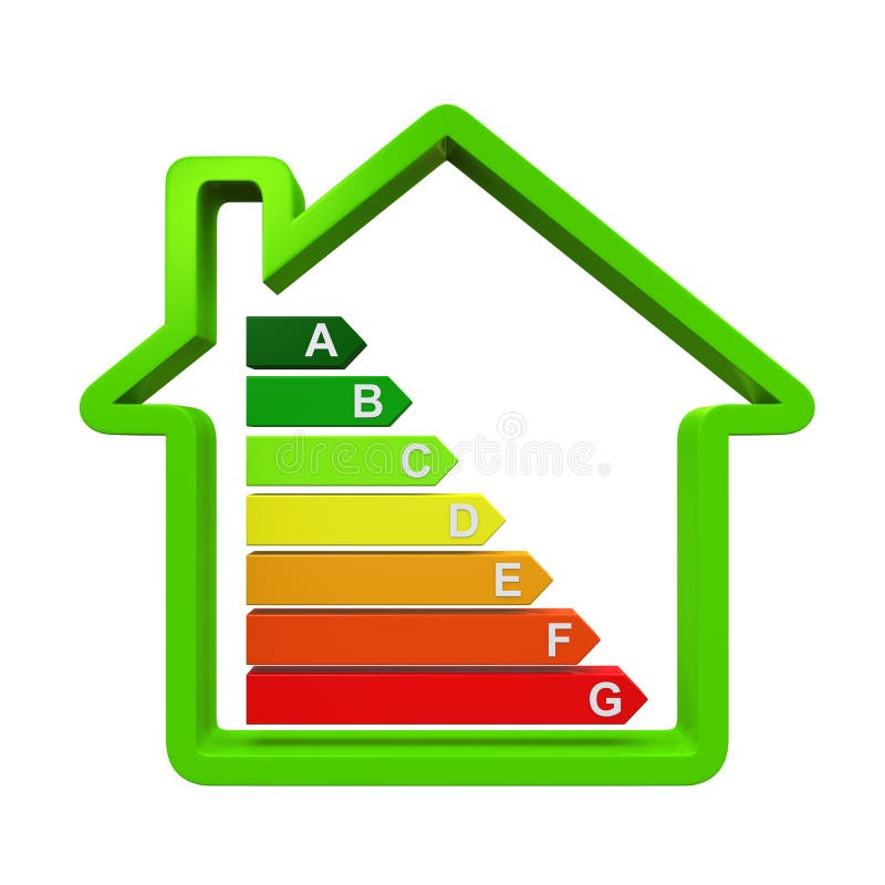 Energy Efficiency Levels stock illustration. Illustration of electric ...