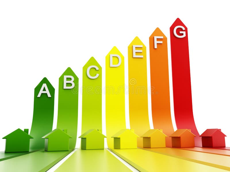 Energy efficiency levels stock illustration. Illustration of ...