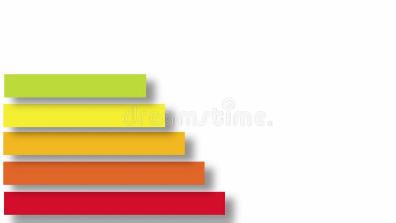 Energy Efficiency Rating Scale Animation Stock Footage - Video of ...