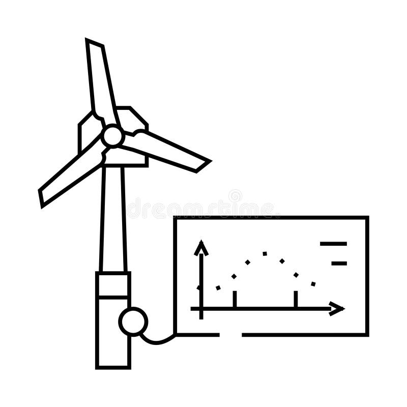 Energy Efficiency Wind Turbine Line Icon Vector Illustration Stock ... Energy Efficiency Wind Turbine Line Icon Vector Illustration Stock ...
