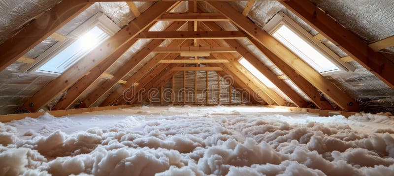 Energy-Efficient Attic with Spray Foam Insulation for Enhanced Thermal ...