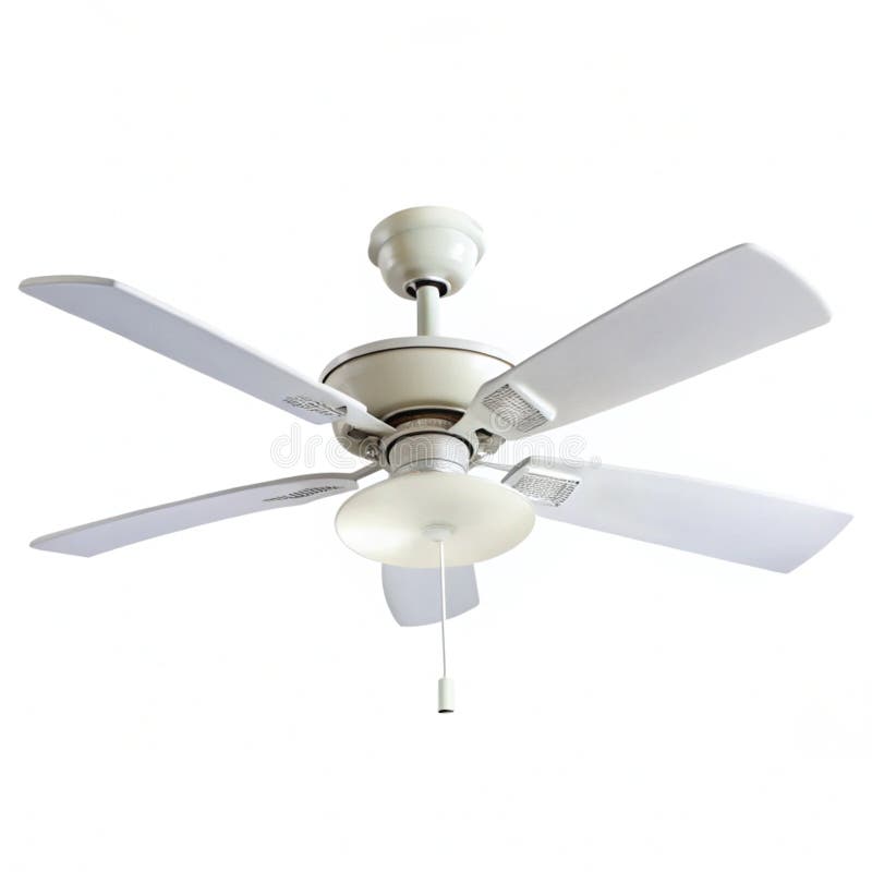 Energy-efficient Ceiling Fan with Four Blades and Light Fixture ...